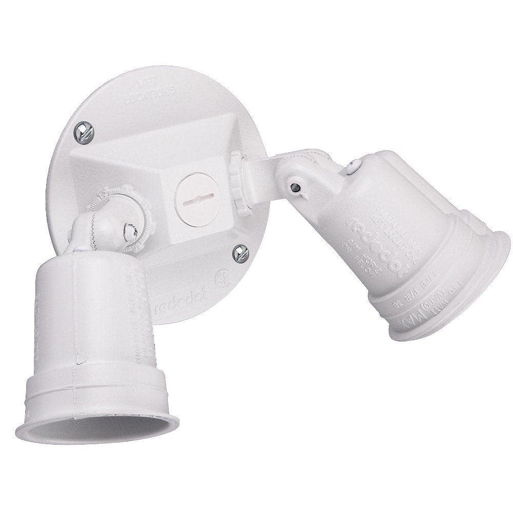 Red Dot 2-Lampholders and Cover, White S513WHE - The Home Depot