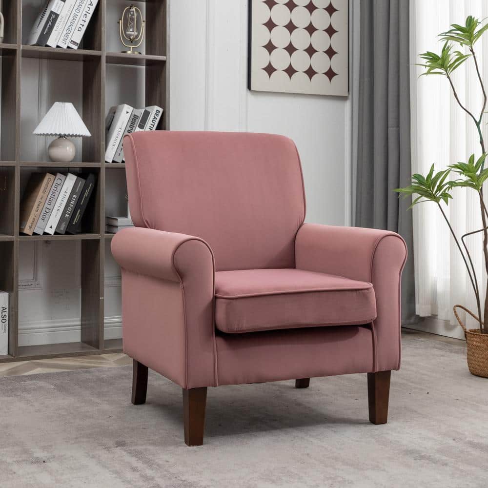 US Pride Furniture Arcane Rose Fabric Armchair C303 - The Home Depot