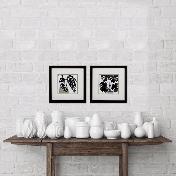 Paragon Plantling 2 Piece Framed Canvas Transfer Abstract Art Print 11 ...