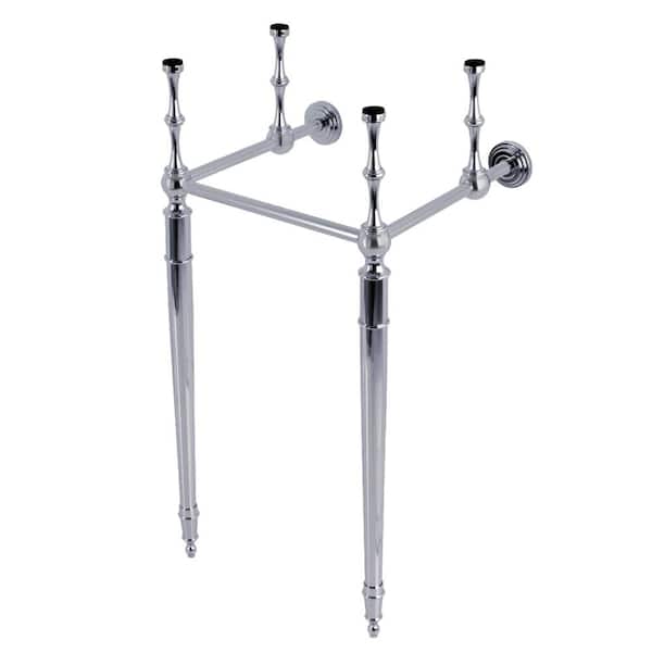 Kingston Brass Fauceture Brass Console Sink Leg in Polished Chrome ...