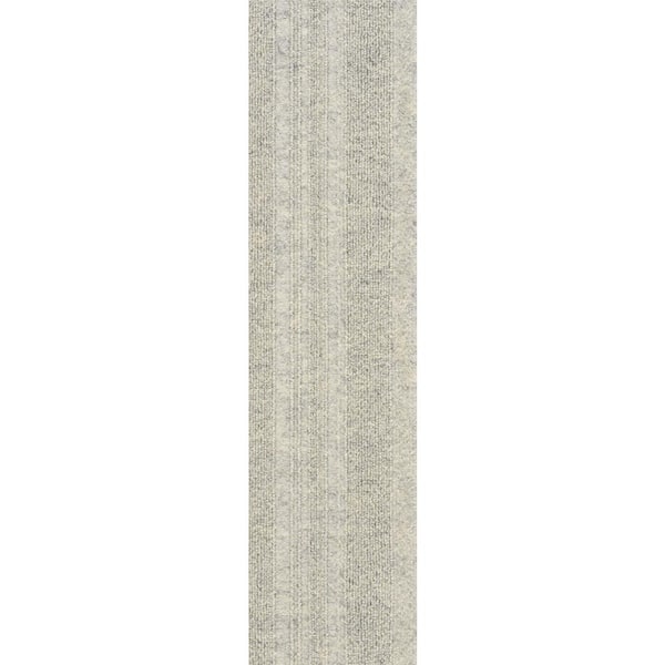 Foss Beige Commercial/Residential 9 in. x 36 in. Peel and Stick Carpet ...