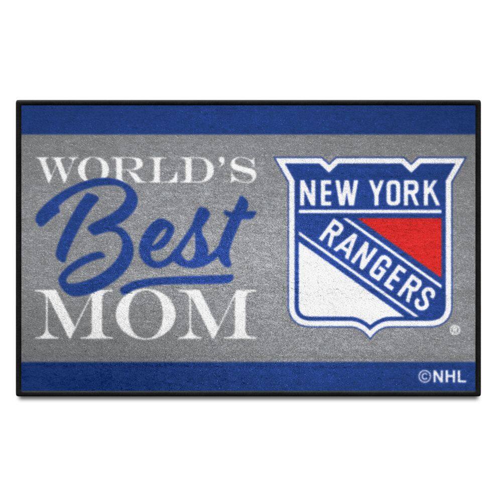 FANMATS New York Rangers Blue World's Best Mom 19 in. x 30 in. Starter ...