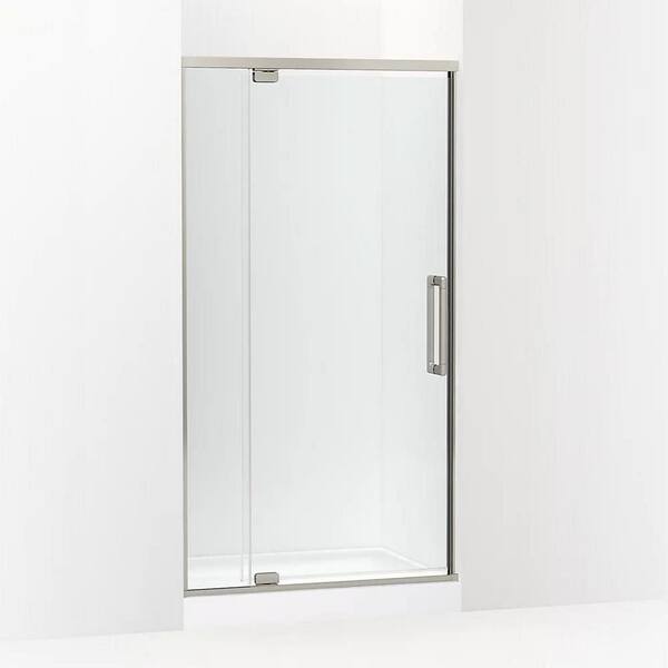 Timussi 56 to 60 in. W x 72 in. H Double Sliding Framed Shower Door in ...
