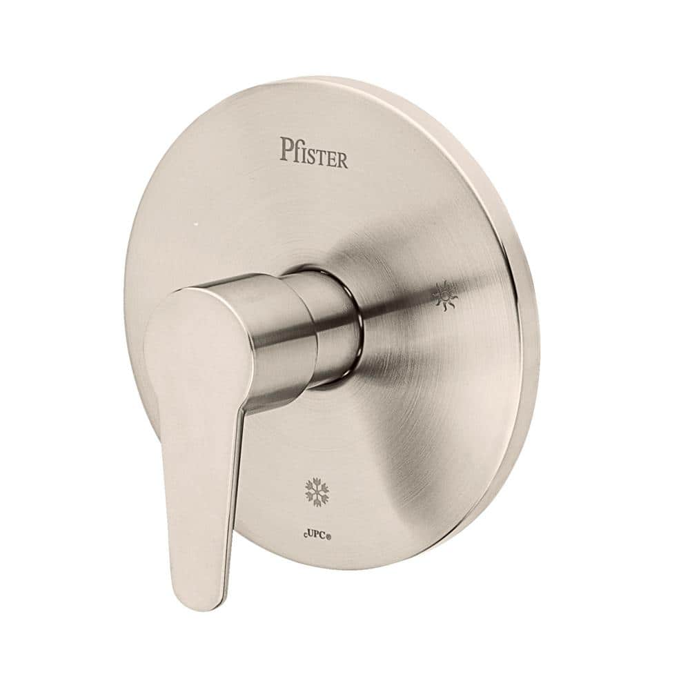 Pfister Modern Valve, Trim Only Brushed Nickel R89-040K - The Home Depot