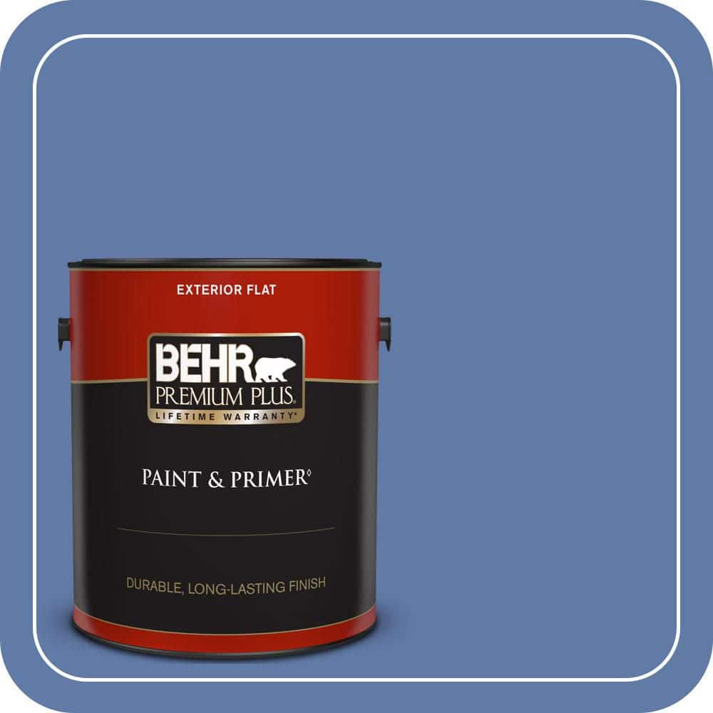 BEHR PREMIUM PLUS 1 gal. #M540-6 Miracle Elixir Flat Exterior Paint ...