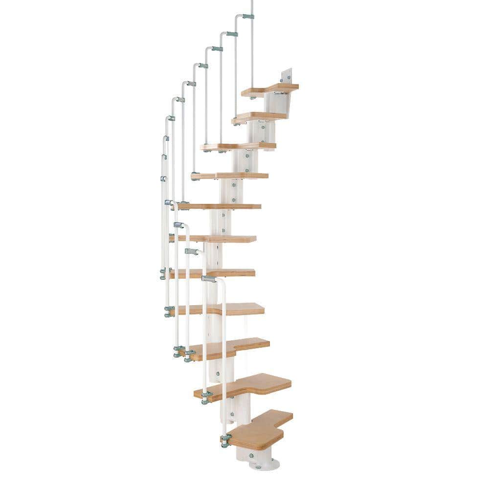 Arke Karina White Modular Staircase Kit-K33024 - The Home Depot