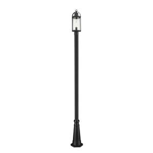 Wakefield 1-Light Black 116 in. Aluminum Hardwired Outdoor Weather ...
