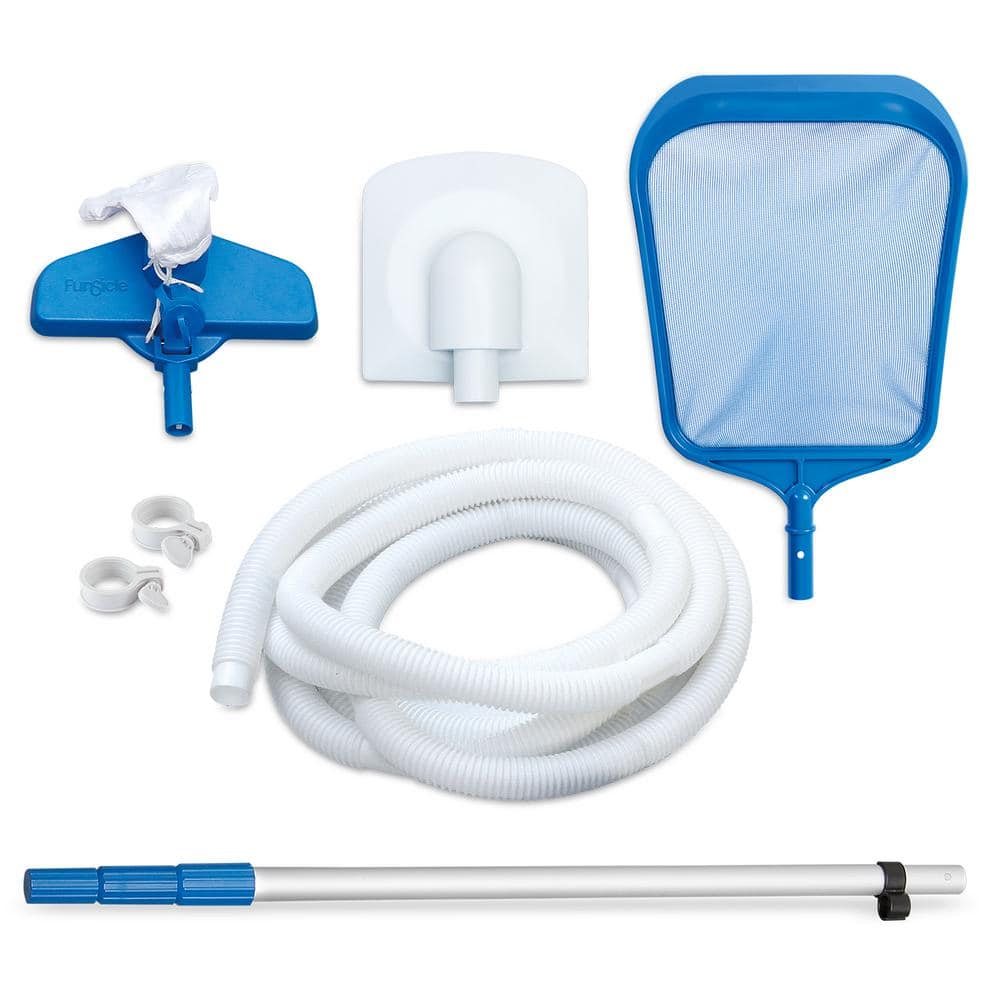 Funsicle Deluxe Maintenance Kit for Above Ground Pools, with Adjustable ...
