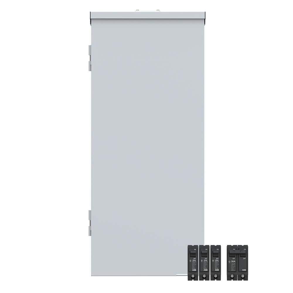 ABB 150 Amp 30-Space 60-Circuit Main Breaker Outdoor Plug-On Neutral ...