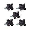 POWERTEC 1/4 in.-20, 4-Point Stud Knob (5-Pack) QNB3008 - The Home Depot
