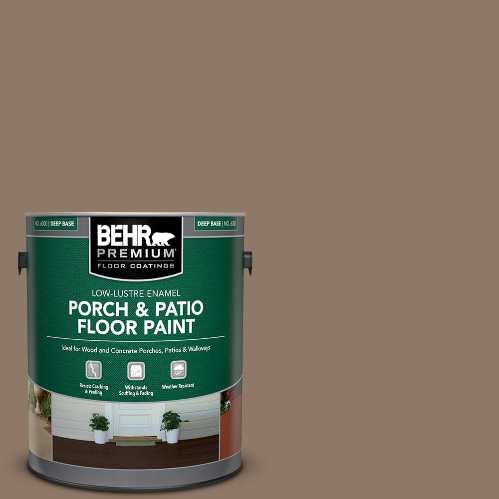 BEHR PREMIUM 1 gal. #PPU5-05 Coconut Shell Low-Lustre Enamel Interior ...