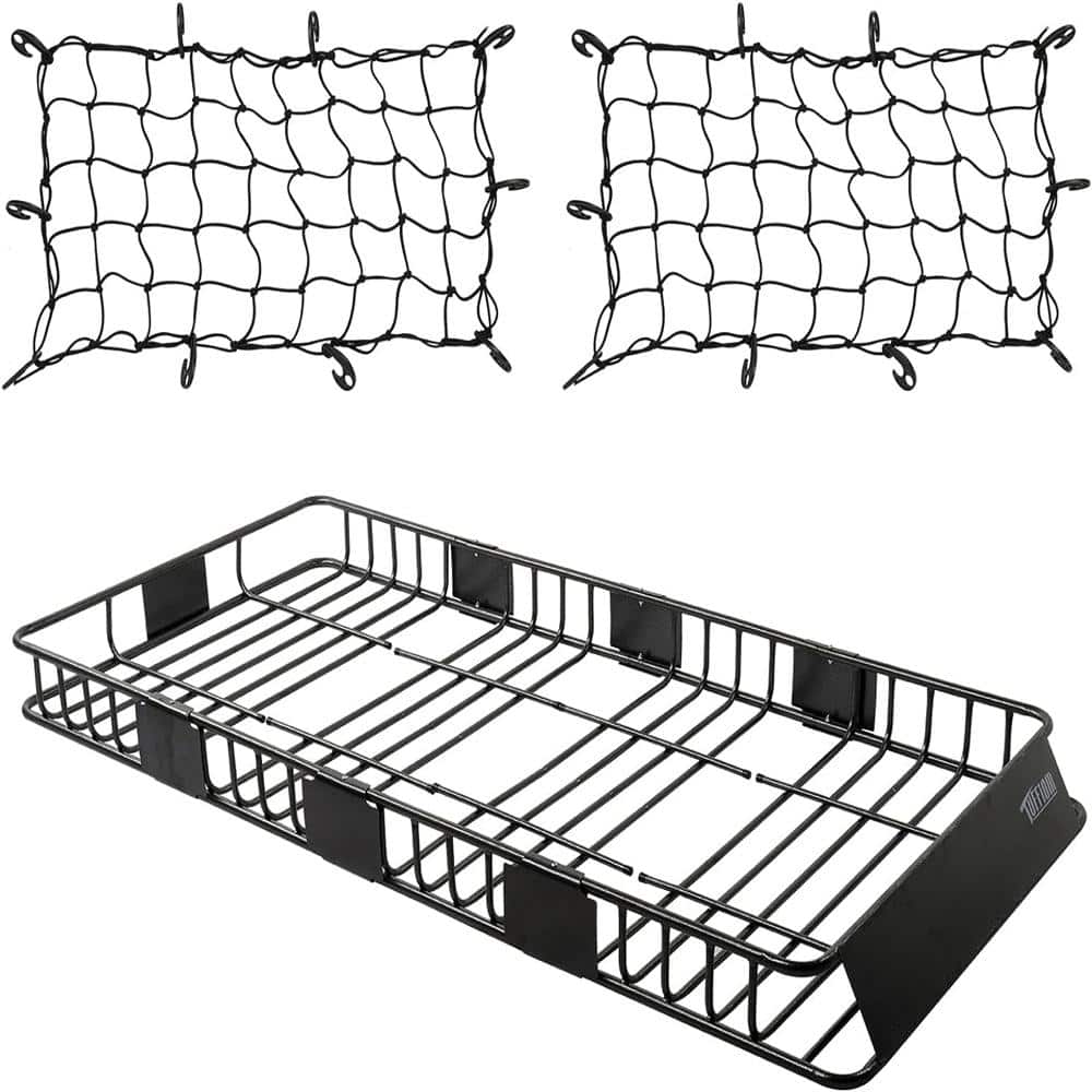 Karl home 250 lbs. Capacity Basket-Style Rooftop Cargo Carrier with 3 ...