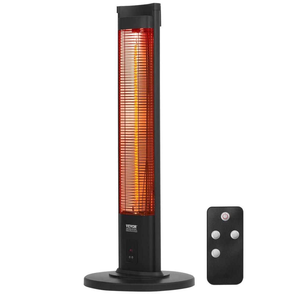 1500W Electric Space Heater Infrared Heater with Remote Control for Patio Bedroom, Studio, Porch ...