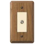 AMERELLE Cabin 1 Gang Coax Wood Wall Plate - Unfinished-180CX - The ...