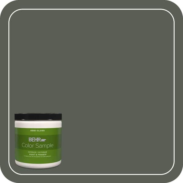 BEHR PREMIUM PLUS 8 oz. #PPU10-20 Pastoral Semi-Gloss Interior/Exterior ...