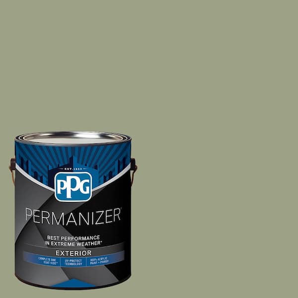 PERMANIZER 1 gal. PPG1126-5 Zebra Grass Satin Exterior Paint PPG1126 ...