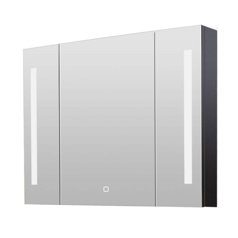 Zeus & Ruta 36 in. W x 26 in. H Rectangular Black Aluminum Surface ...