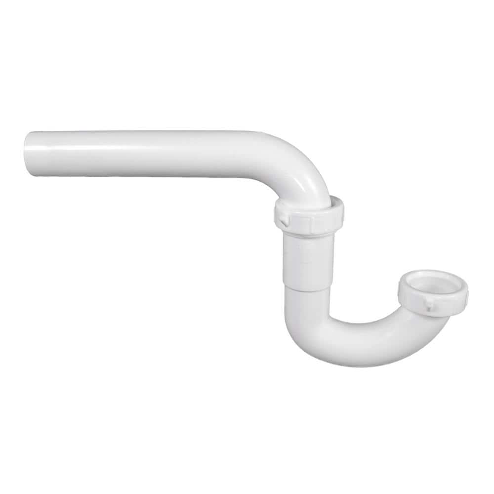 PLUMBFLEX 1-1/4 in. Polypropylene P-Trap for Tubular Drain Applications ...