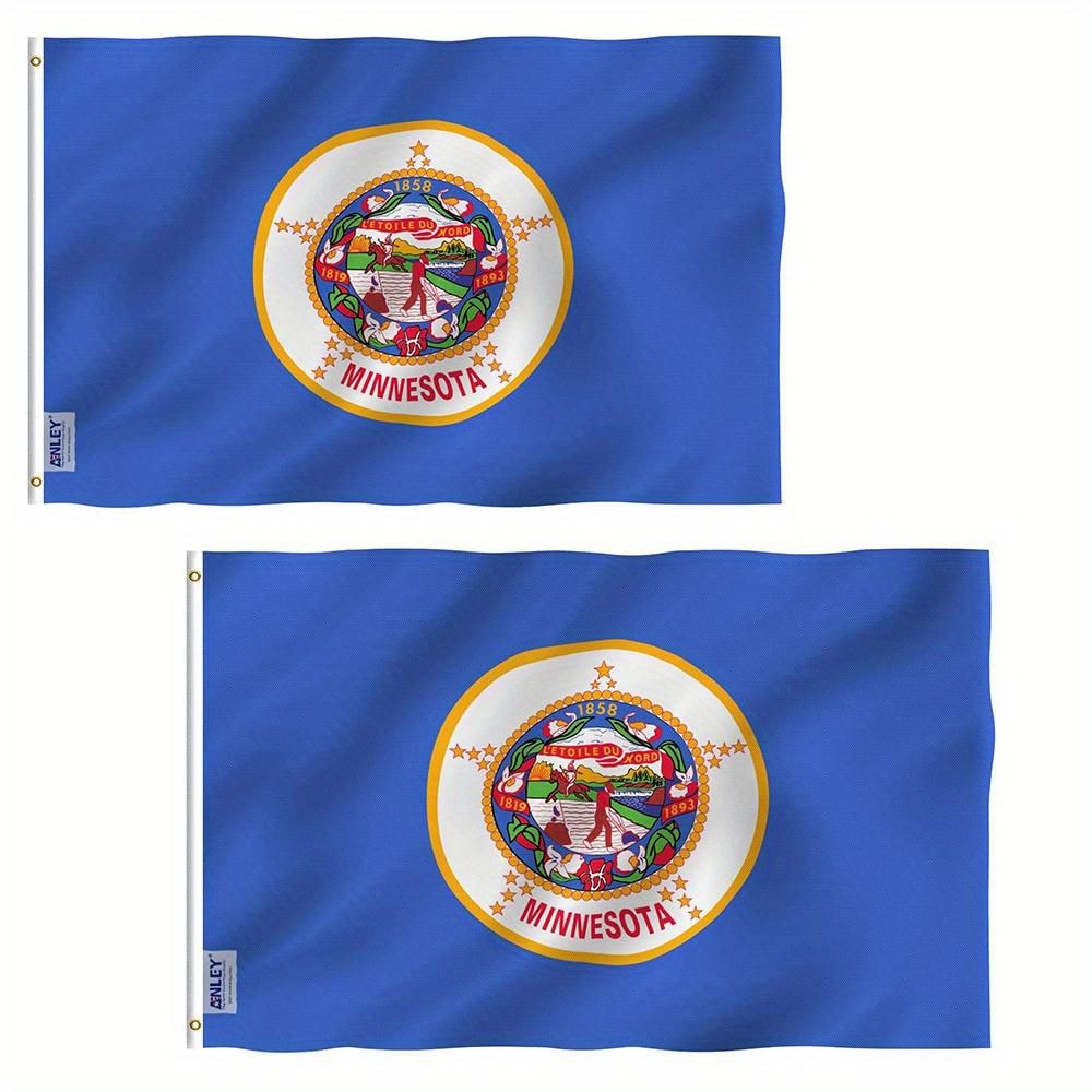 ANLEY Fly Breeze 3 ft. x 5 ft. Minnesota State Flag-Minnesota MN Flags ...