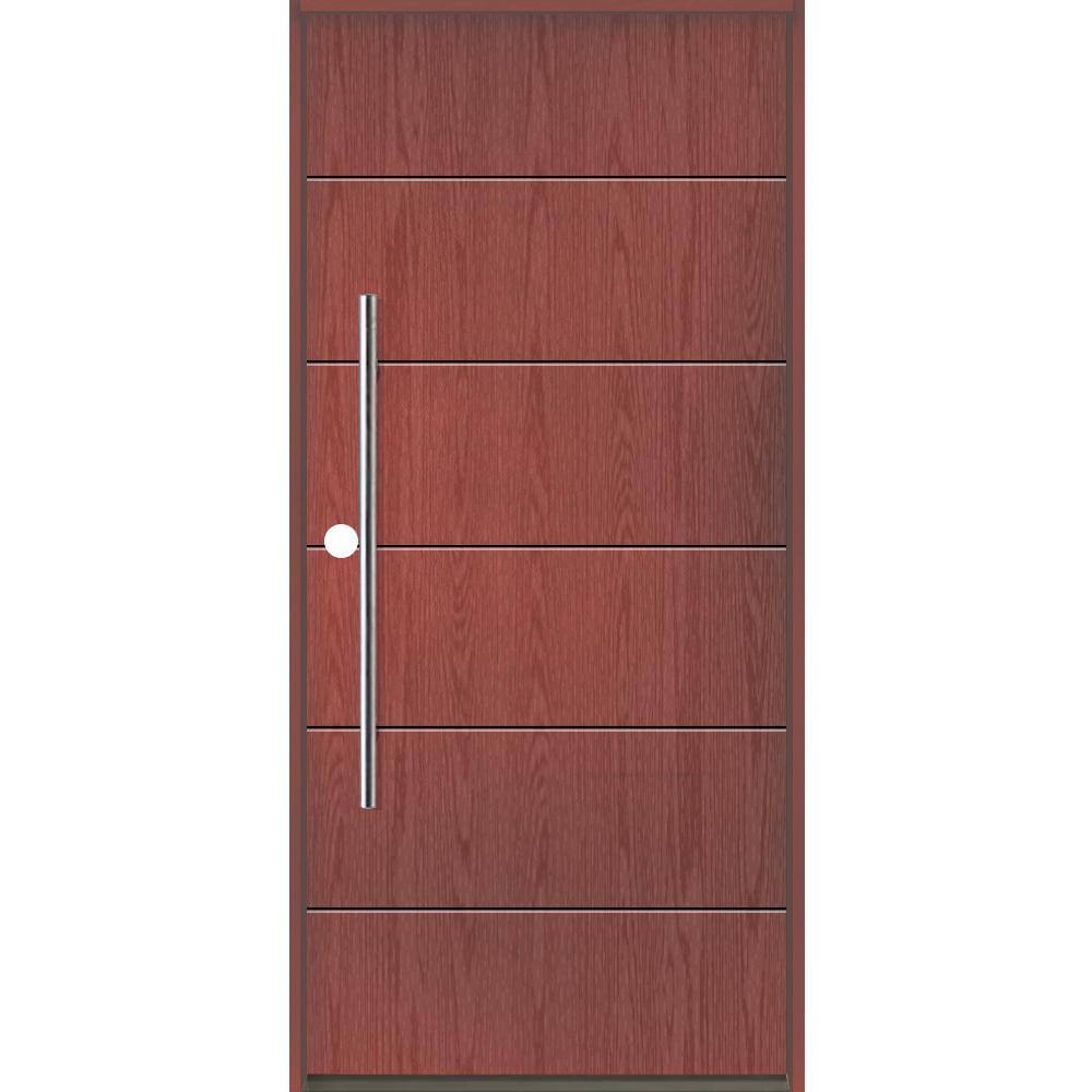 Krosswood Doors TETON Modern Faux Pivot 36 in. x 79 in. Right-Hand ...