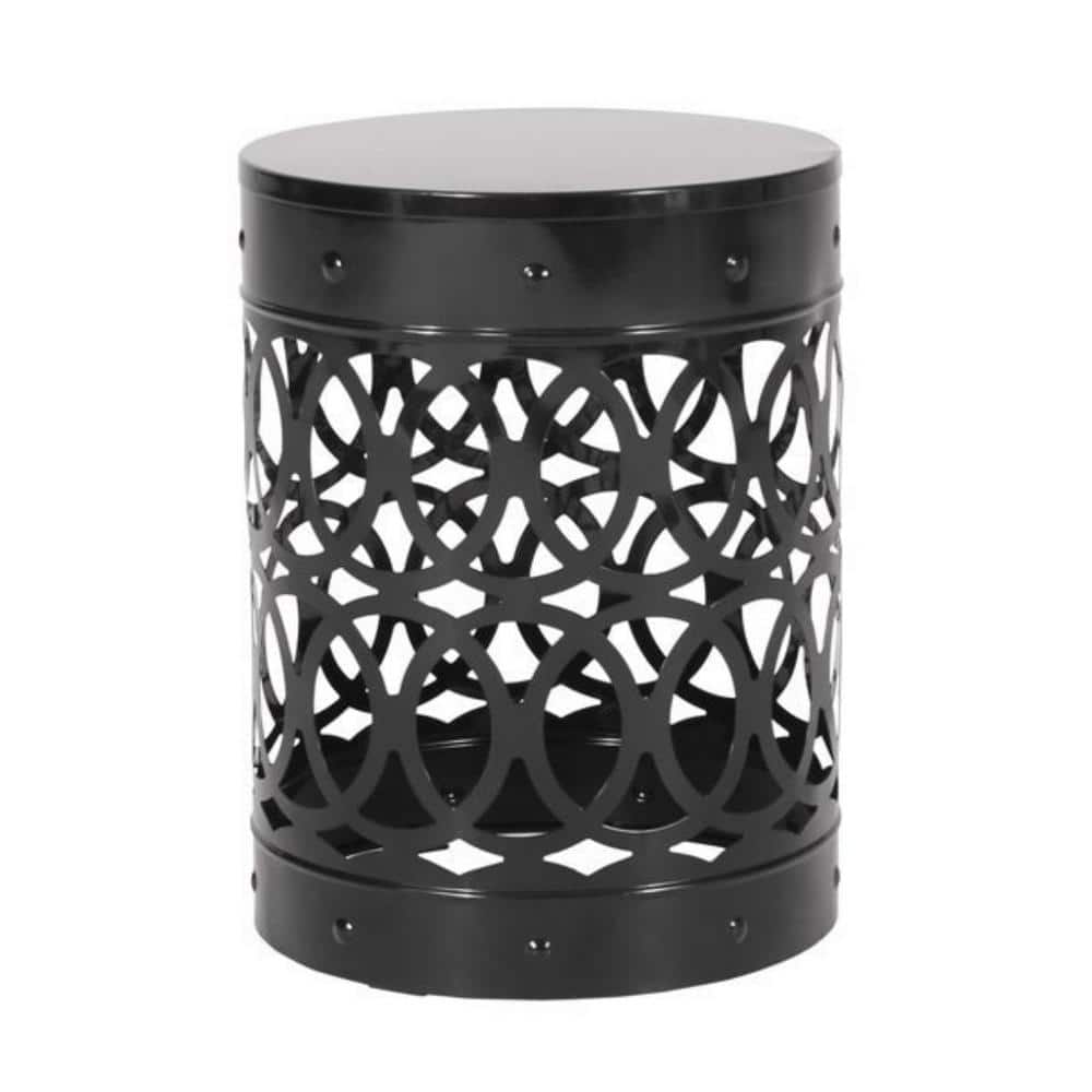 Cisvio Metal Outdoor Side Table, Metal Indoor Outdoor Nesting Accent ...