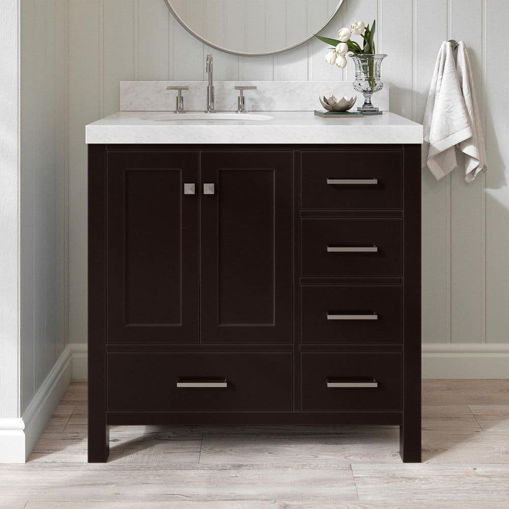 Reviews for ARIEL Cambridge 36 in. Single Sink Freestanding Bathroom ...