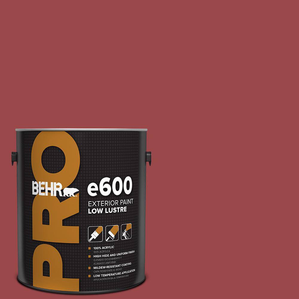 BEHR PRO 1 gal. #150D-7 Regal Red Low Luster Exterior Paint PR62301 ...