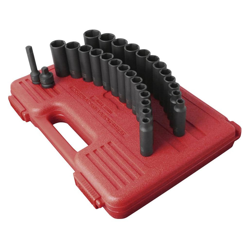 SUNEX TOOLS Impact Socket Set (28-Piece) SUN3360DD - The Home Depot