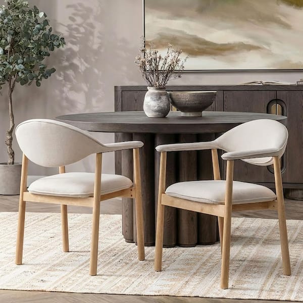 CHRISTOPHER KNIGHT HOME Humphrey Beige+Natural Fabric Upholstered ...