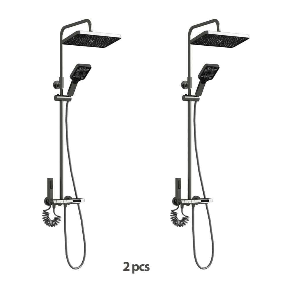 FUFU&GAGA Shower System Thermostatic Piano Key Shower Faucet with ...