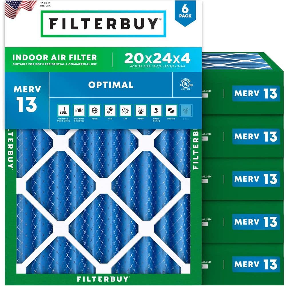 Reviews for Filterbuy 20 in. x 24 in. x 4 in. MERV 13 (FPR 10) Health ...