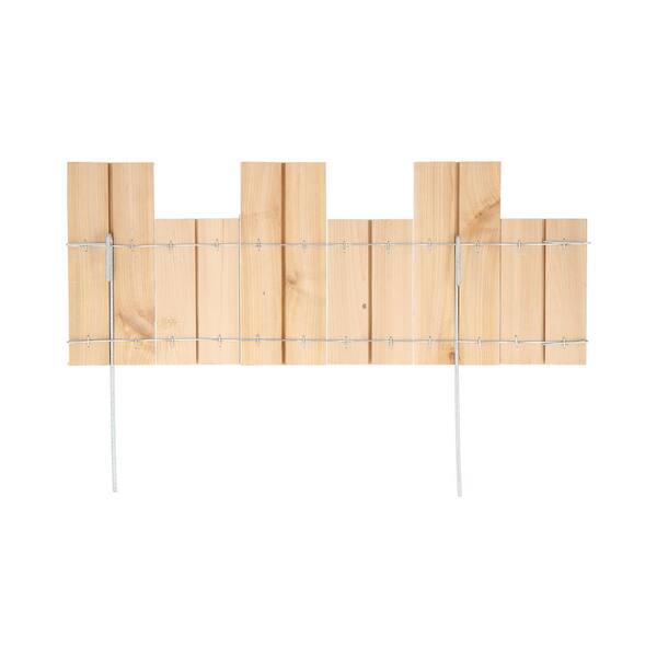 Vigoro 18 in. W x 7 in. H x 1 in. D Cedar Wood Landscape Edging RC42 ...