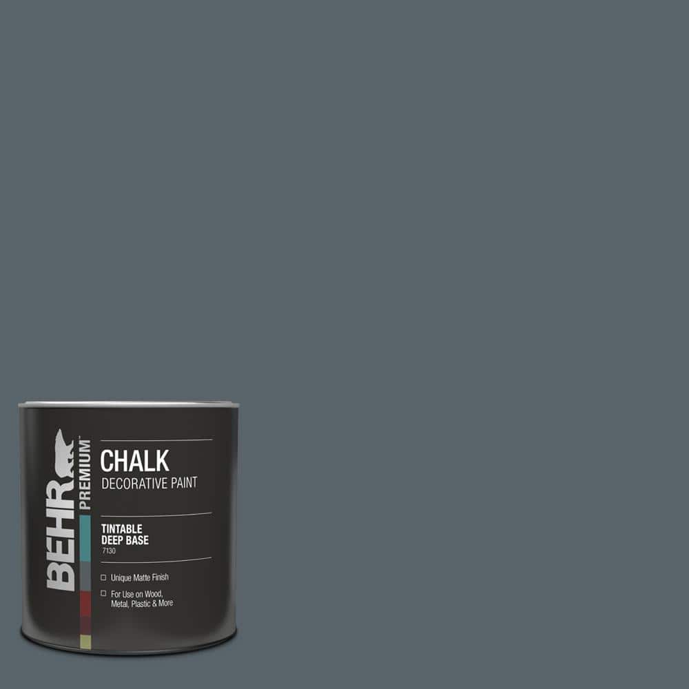 BEHR PREMIUM 1 qt. #N490-6 Calligraphy Interior Chalk Decorative Paint ...