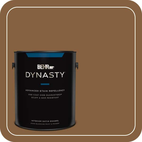 BEHR DYNASTY 1 gal. #PPU4-18 Spice Bazaar Satin Enamel Interior Stain ...