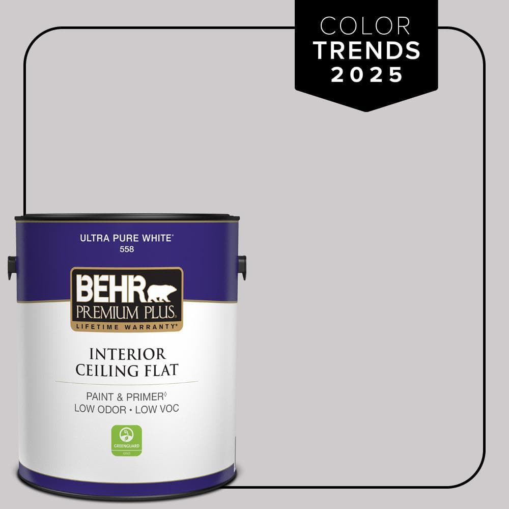 BEHR PREMIUM PLUS 1 gal. #MQ3-28 Rock Crystal Ceiling Flat Interior ...