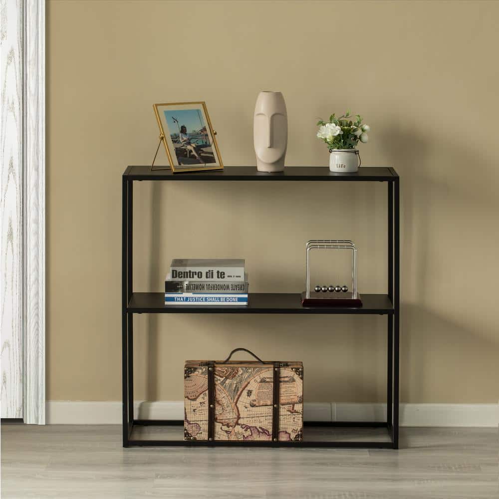 FABULAXE 12 in Modern Display Metal Console Table with Open Shelf, for ...