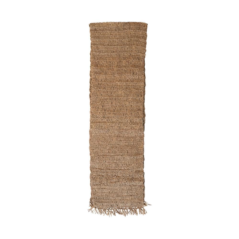 Storied Home 108 in. W x 104 in. L Natural Browns/Tans Solid Woven ...