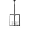 Millennium Lighting Luxx 240-Watt 4-Light Matte Black Pendant-Light ...