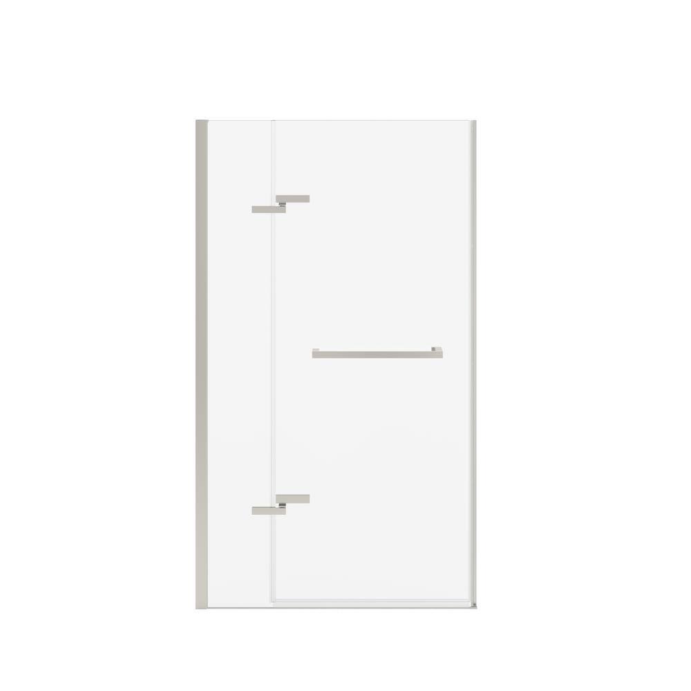 MAAX Reveal Sleek 44.5 in. W x 71.5 in. H Pivot Frameless Alcove Shower ...