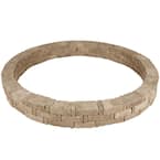 Pavestone RumbleStone 106 in x 14 in. Double Tree Ring Kit in Cafe ...