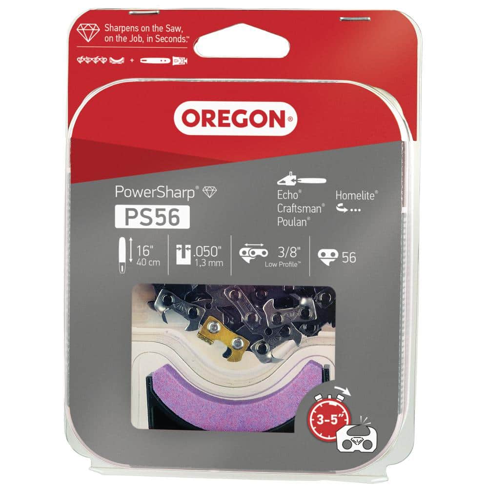 PowerSharp PS56 Chainsaw Chain for 16 in. Bar Fits Echo, Craftsman ...