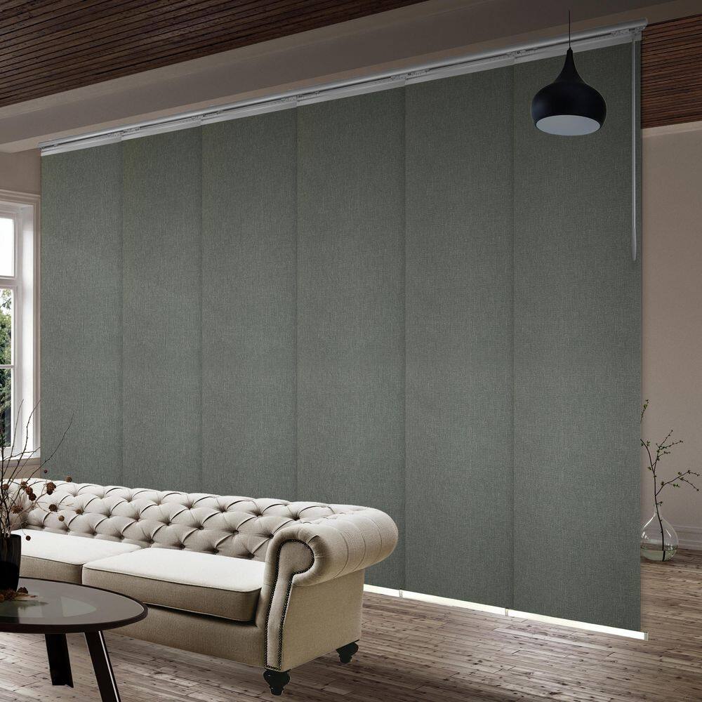 EMOH Nikolai 70 in. - 130 in. W x 94 in. L Adjustable 6- Panel White ...