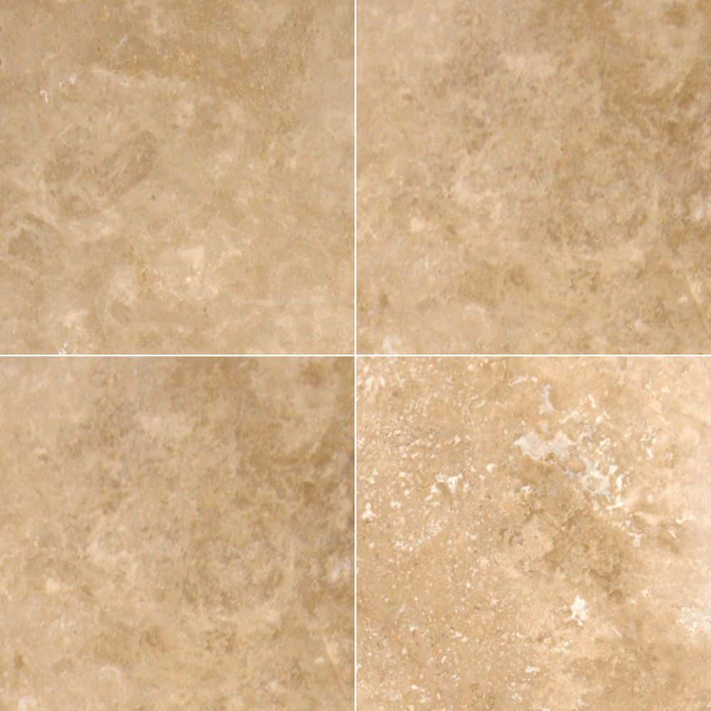 MSI Tus. Walnut 12 in. x 12 in. x 1.18 in. Square Brown Natural Stone ...