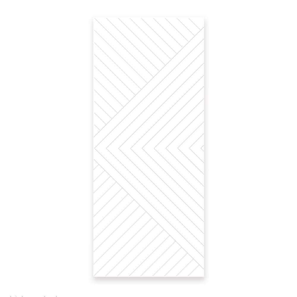 CALHOME 30 in. x 96 in. Hollow Core White Painted Composite MDF ...