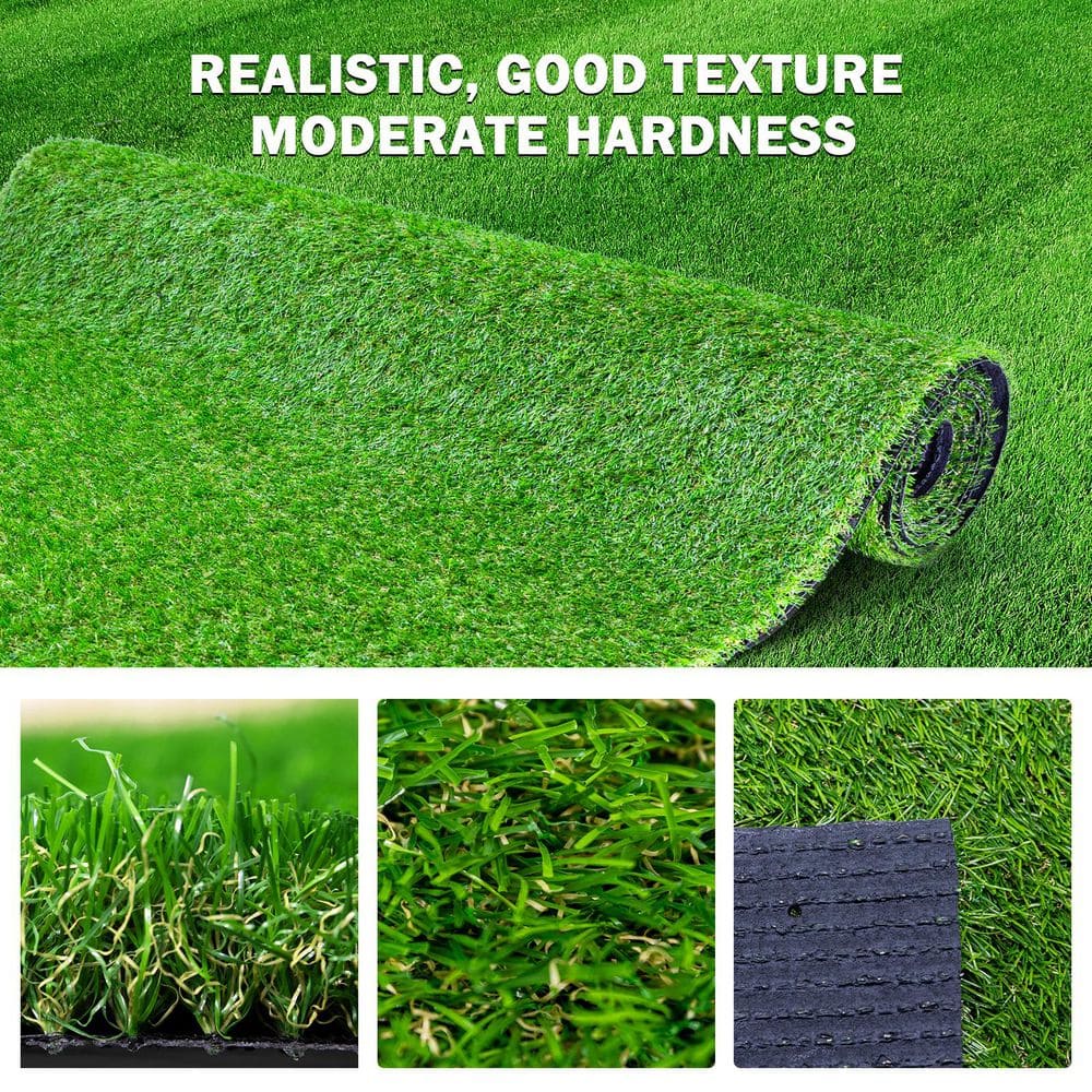 3.3 ft. x 10 ft. Artificial Grass Realistic Synthetic Thick Fake Faux ...
