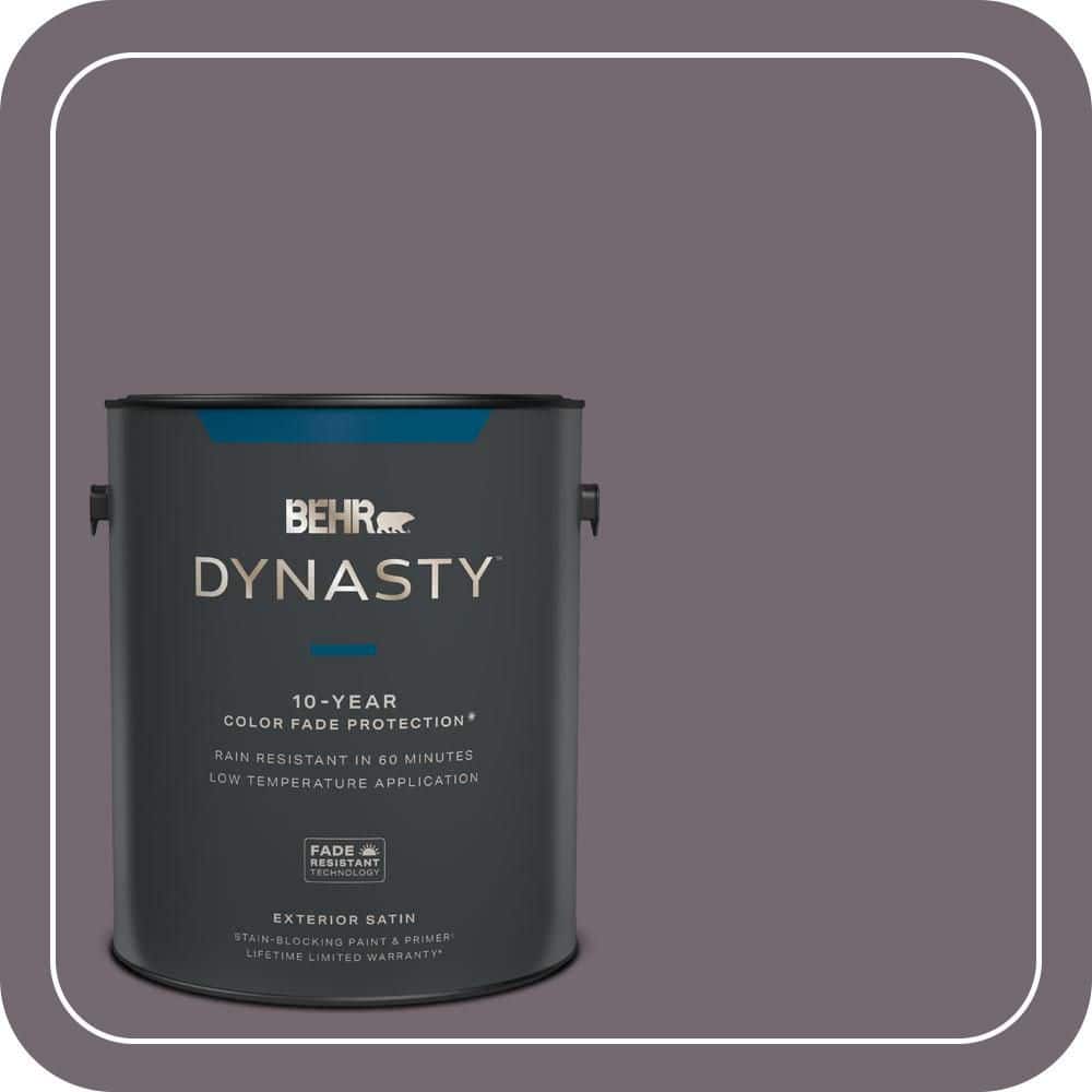 BEHR DYNASTY 1 gal. #MQ1-33 Sultry Smoke Satin Enamel Exterior Stain ...