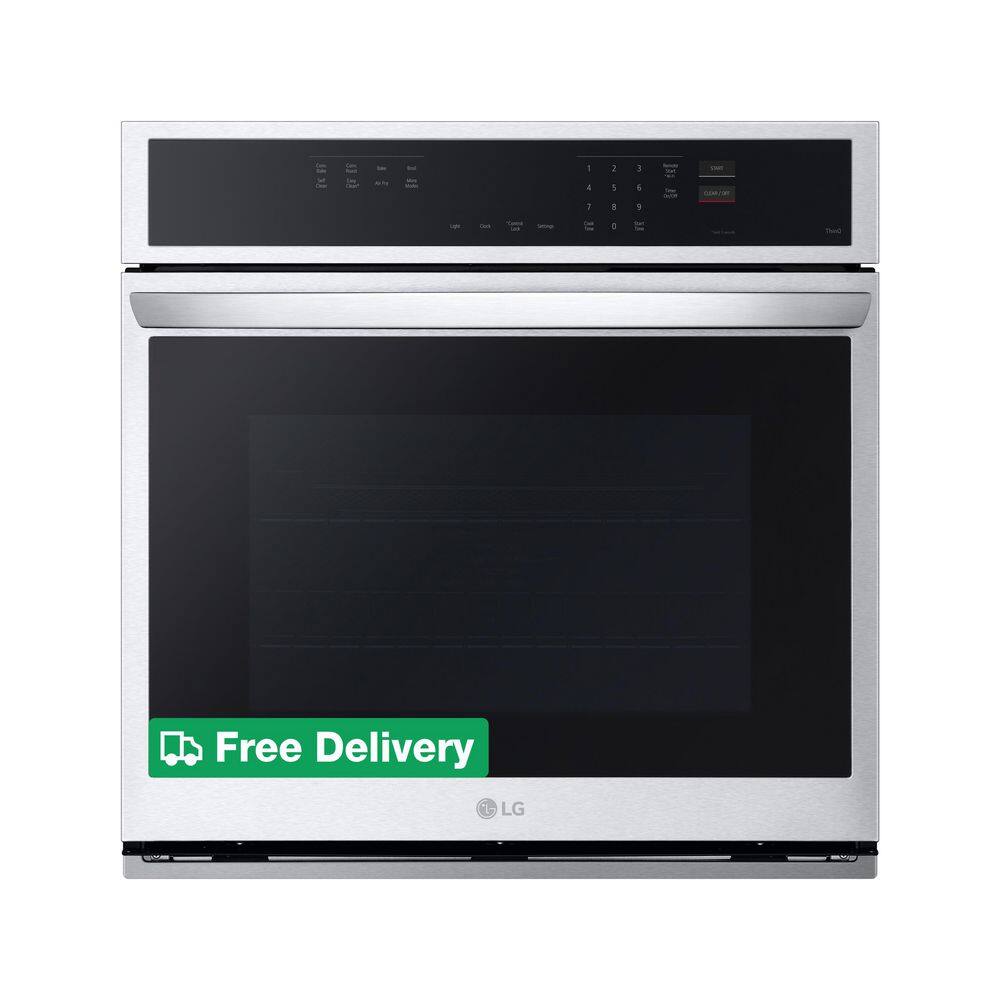 LG 4.7 cu. ft. Smart Single Electric Wall Oven with Fan Convection, Air ...