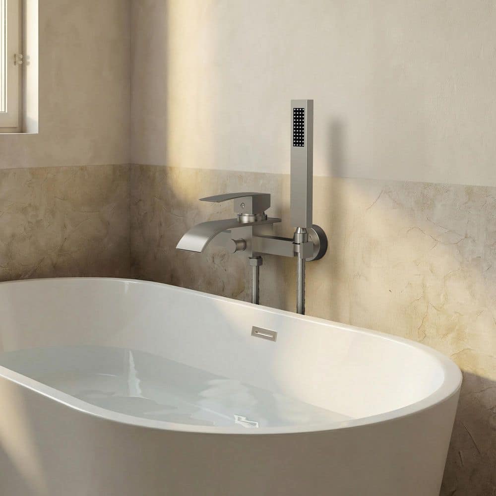 Reviews for GRANDJOY Waterfall Wall Mount 1-Handle 2-Spray Tub and ...