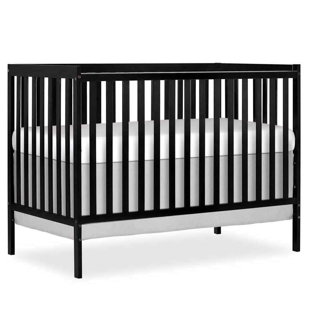 Dream On Me Synergy Black 5-in-1 Convertible Crib 657-K - The Home Depot