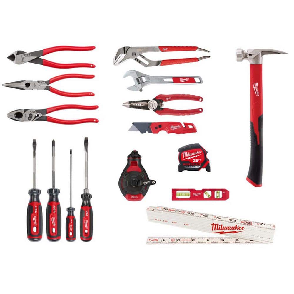 Milwaukee Electricians 9 in. Lineman's Pliers with Crimper and Bolt ...